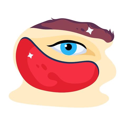 Premium Vector A Flat Style Icon Of Eye Patch