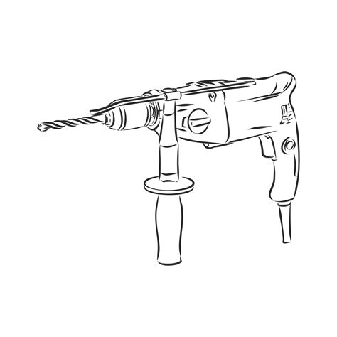 Drill Bit Vector Sketch 8917351 Vector Art At Vecteezy