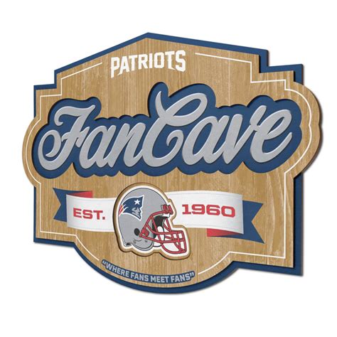 Officially Licensed Nfl New England Patriots Fan Cave Sign 20660243 Hsn