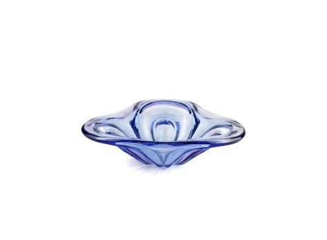 Blue And Purple Glass Bowl Glass Fruit Bowl Table Centerpiece