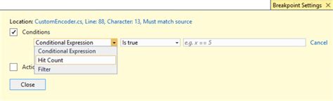 New Breakpoint Configuration Experience In Visual Studio Azure DevOps Blog