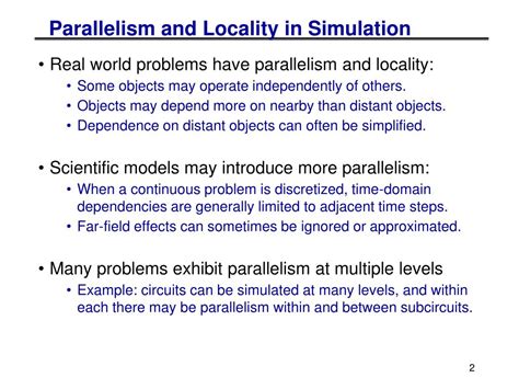 Ppt Cs 240a Parallelism In Physical Simulation Powerpoint
