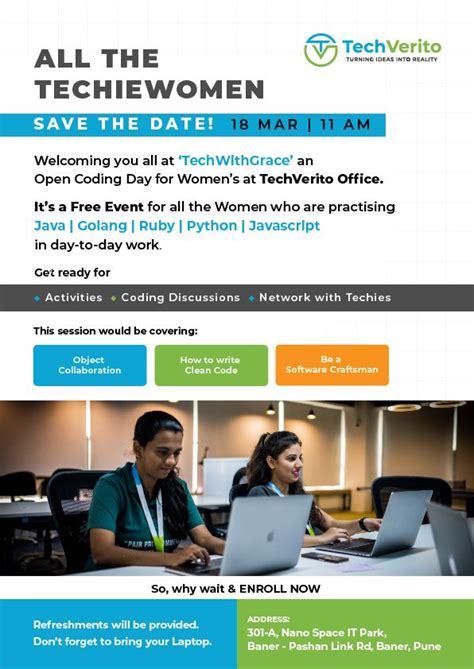 Vidisha Patel On Linkedin Excitingsession Womenintech Registrationsopen