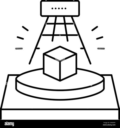 3d Scanning Line Icon Vector Illustration Stock Vector Image And Art Alamy