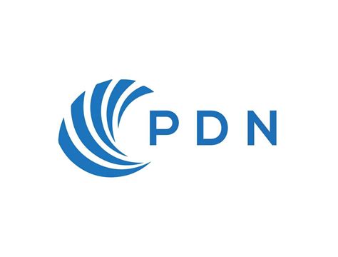 Pdn Letter Logo Design On White Background Pdn Creative Circle Letter