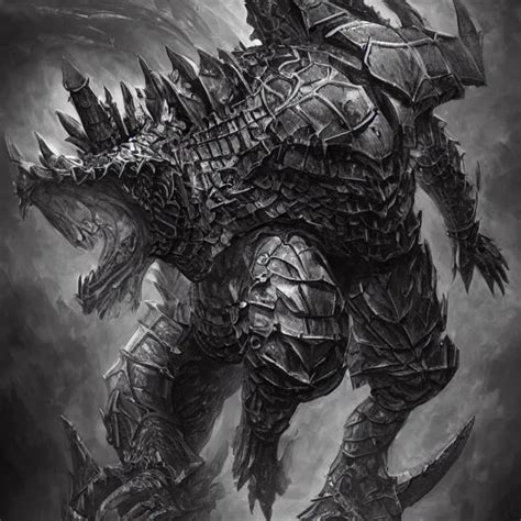 Humanoid Black Dragon