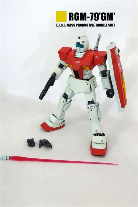 Yahoo オークション 全塗装完成品 Hguc 1 144 ジム 塗装済み完成品