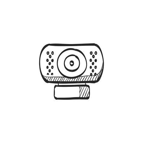 Premium Vector Hand Drawn Sketch Icon Webcam