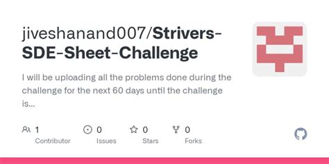 Jivesh Anand On Linkedin Github Jiveshanand007strivers Sde Sheet Challenge I Will Be Uploading