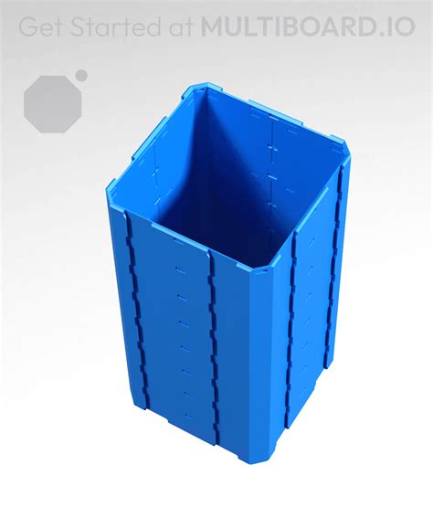 2x2x4 full multipoint rail pop in multibin shell extension 3d