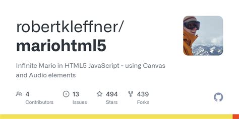 GitHub Robertkleffner Mariohtml5 Infinite Mario In HTML5 JavaScript