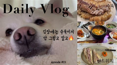 Vlog저희 집 김장하는데 왜 안 왔어요 잠봉뵈르🍴 요거트 아침부터 시장 가서 아침밥 먹기 다 된 김장에 나