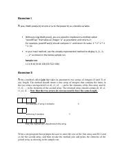 Exercises Pdf Exercise I In Java Math Pow A B Returns Ab A To The