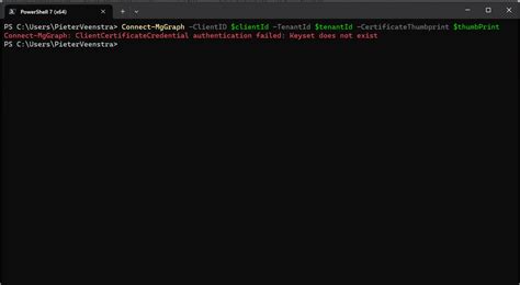 Connect To Microsoft Graph Using Powershell With Certificates