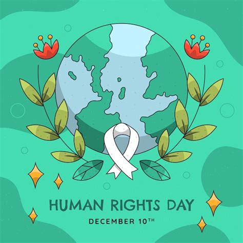 Ilustración Dibujada A Mano Para La Celebración Del Día De Los Derechos