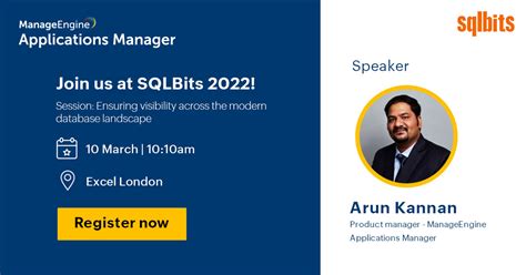Varsha Rammohan On Linkedin Sqlbits Sqlbits2022 Manageengine