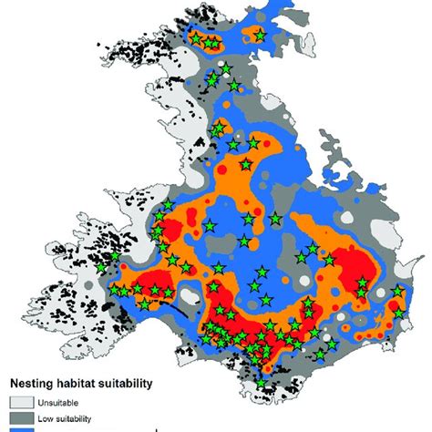 Habitat Variables Used For Applying Nesting Habitat Suitability Models