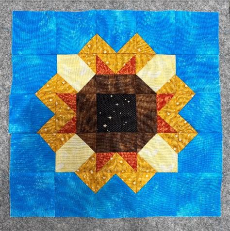 Sunflower Star Quilt Pattern