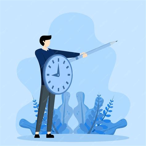 Premium Vector Time Management Or Project Deadline Challenge Concept