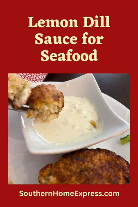 Easy Lemon Dill Cream Sauce Recipe For Seafood Southern Home Express