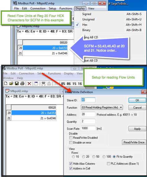 ModBus And USB Serial Terminal Instructions Tactical Flow Meter