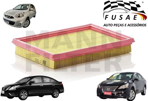 FILTRO DE AR MANN C2329 NISSAN MARCH 1 0 12V APÓS 2015 fusae auto peças
