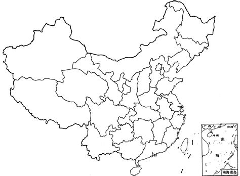 中国行政区划空白图有用word文档在线阅读与下载免费文档