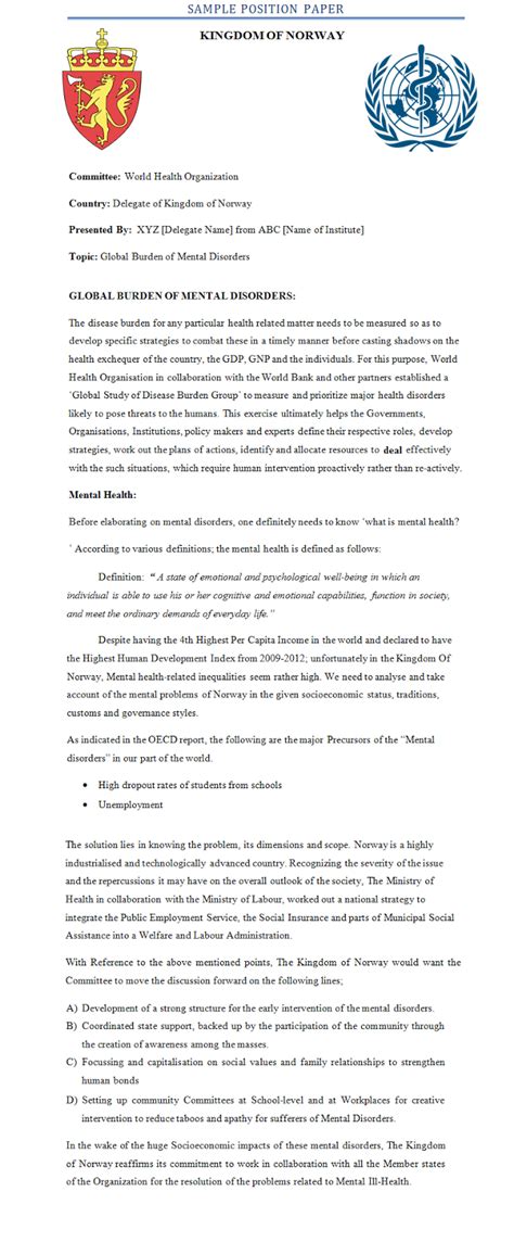 Example Position Paper Mun Examplepapers