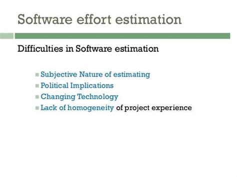 Basic Software Effort Estimation Pptx
