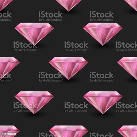 벡터 매끄러운 패턴은 3d 현실적인 보석 크리스탈 검정에 라인석입니다 보석 개념 디자인 템플릿 보석 크리스탈 라인석 또는 보석 평면도 개념에 대한 스톡 벡터 아트 및 기타