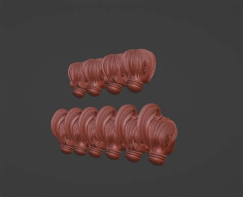 Stl File Space Elf Cute Female Hair 🛰 ・3d Print Design To Download・cults