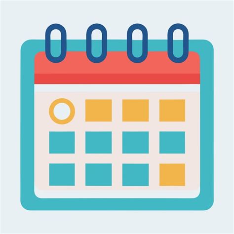 A Colorful Calendar Icon Premium Ai Generated Image