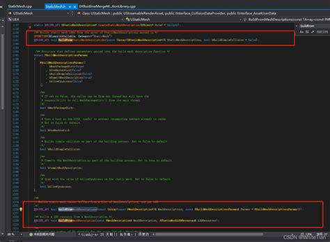 ue4 ue5 runtime下的mesh合并 ue5 splinemesh 合并draw csdn博客