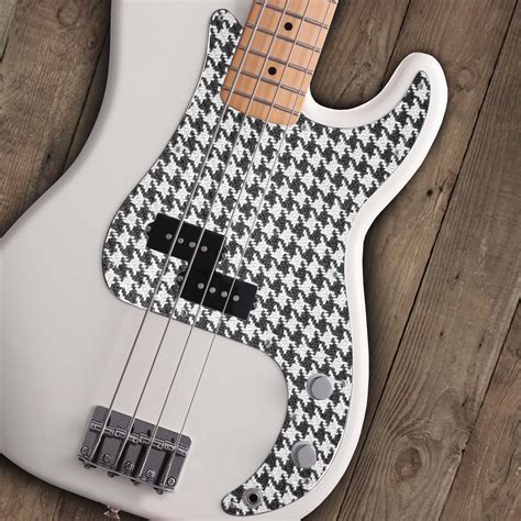 Precision Bass Vintage Houndstooth Custom Printed Pickguard