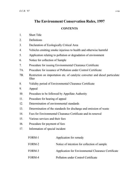 Environment Conservation Rules 2023 Ecr 2023pptx