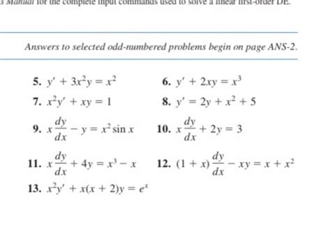 Solved In Problems 1 24 Find The General Solution Of The