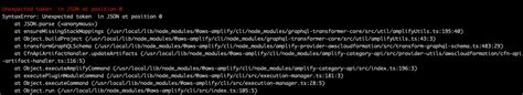 Amplifypush Simple Results In Syntaxerror Unexpected Token B In