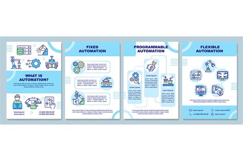 Automation Types Brochure Template Brochure Templates ~ Creative Market