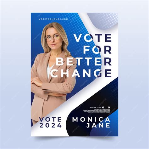 Free Vector Gradient Election Poster Postertemplate