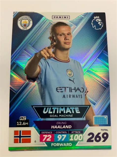 Panini Adrenalyn Premier League Plus 2023 Erling Haaland Ultimate Card