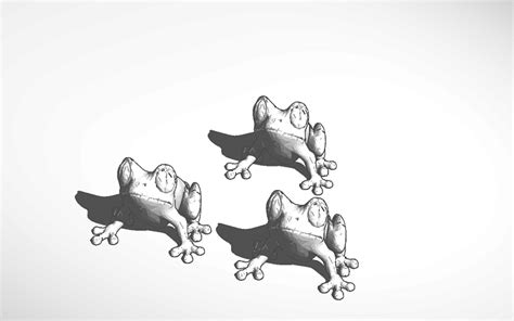 3d Design 3 Frogs Tinkercad