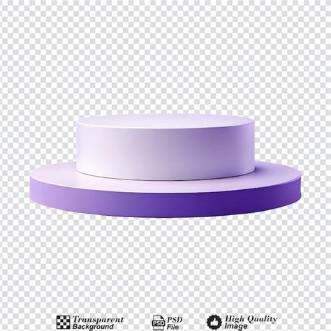 투명한 배경에 고립된 최소한의 포디움 제품 전시 스탠드 프리미엄 Ai 생성 Psd