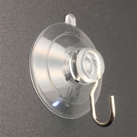 Clear Plastic Suction Cup With Metal Wire Hook On A Dark Grey Tile Album On Imgur