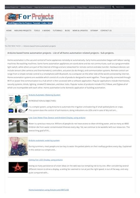 Pdf Arduino Based Home Automation Projects Dokumentips