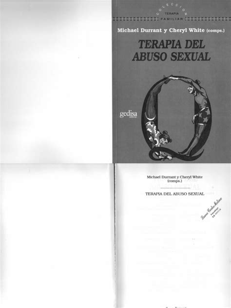 Terapia Del Abuso Sexual Michael Durrant Y Cheryl White Pdf