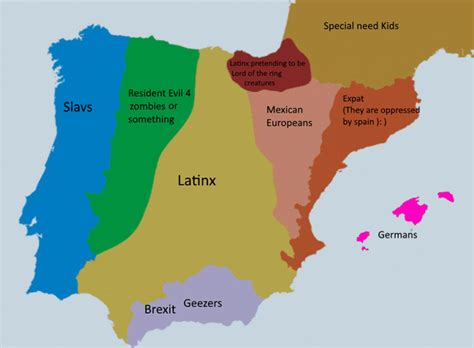 Map Of Ethnic Groups In The Iberian Peninsula Rportugalcykablyat