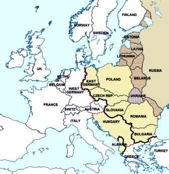 Map Of The Iron Curtain Maps For You