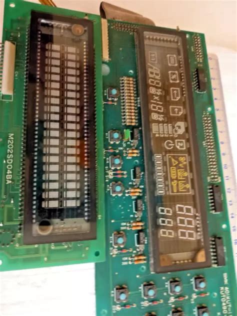 2x Vfd Vacuum Fluorescent Displays Custom Display M202sd04ba 20 X 2
