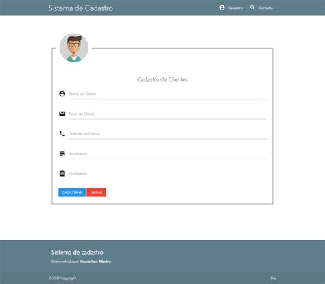 Github Jhonathanribeirocadastro De Clientes E Fornecedores Crud Básico Em Php Com Um Sistema