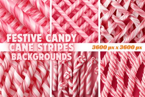 Festive Candy Cane Stripes Backgrounds Graphic By Graphic Studio